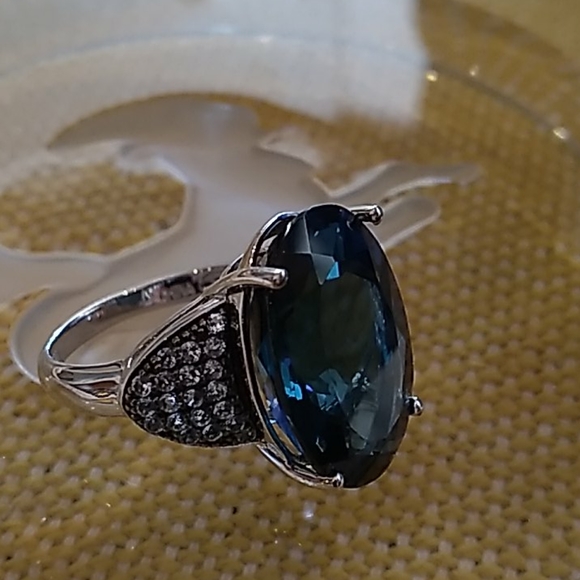 Colleen Lopez | Jewelry | 25 Ct Colleen Lopez London Blue Topaz Ring ...